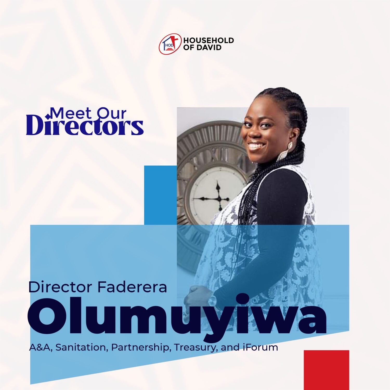 Join us to welcome our directors! | MERCY - The Household Of David