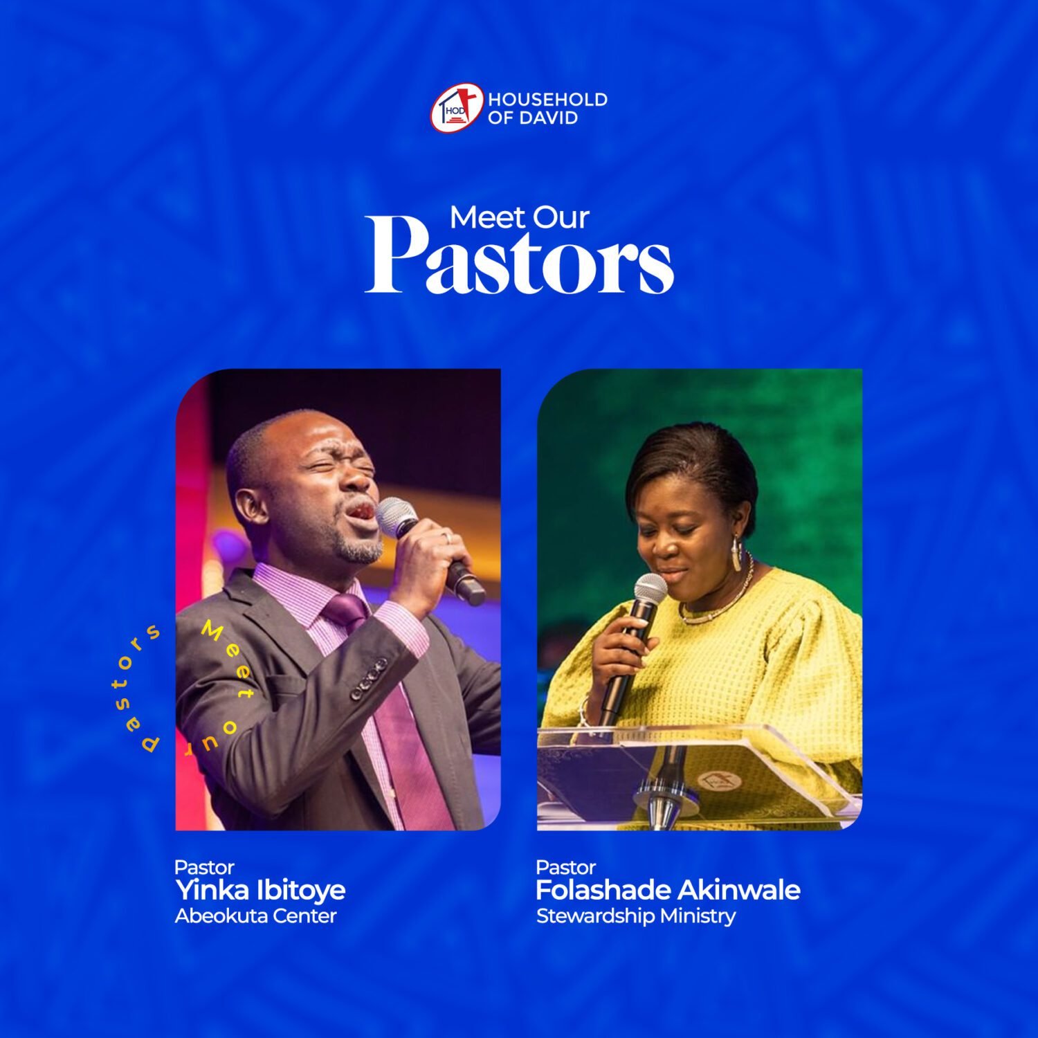 Meet Our Pastors | MERCY - The Household Of David